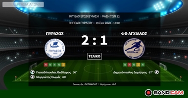 ΚΥΠΕΛΟ ΕΠΣΘ: ΠΥΡΑΣΟΣ-ΦΘ ΑΓΧΙΑΛΟΣ 2-1 – SuperSports